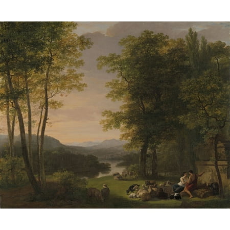 Arcadian Landscape, By Jan Willem Pieneman, 1813, Dutch Painting, Oil ...
