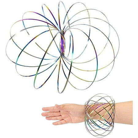 Flow Ring Kinetic Spring Toy 3D Sculpture Ring Multi Sensory ...