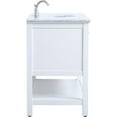 "Elegant Decor Metropolis 48"" Single Bathroom Vanity, White Marble Top ...