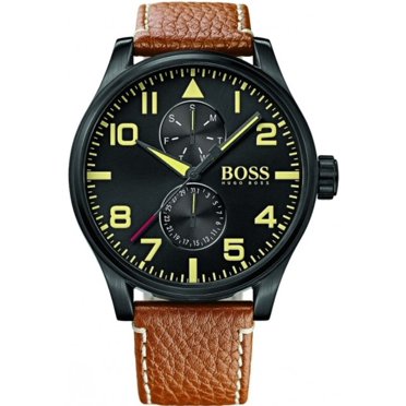 Men's Chronograph Leather Strap Watch 1513174 - Walmart.com