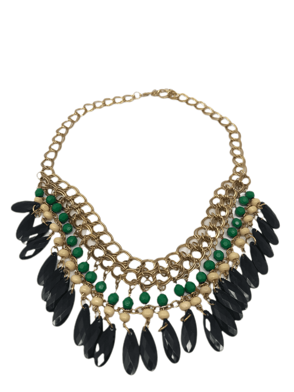 Statement Beaded Chain Egyptian Style Necklace - Walmart.com