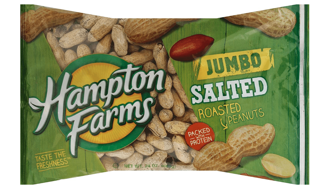 Hampton Farms JUMBO Salted Roasted Peanuts 24 oz bag - Walmart.com