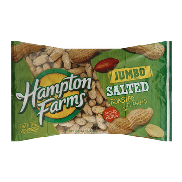 Hampton Farms Bulk Whole Salted Roasted Peanuts - 5 lb. Bag, USA Grown ...