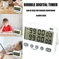 OAVQHLG3B Dual Digital Timer, Kitchen Timer for Cooking Countdown ...