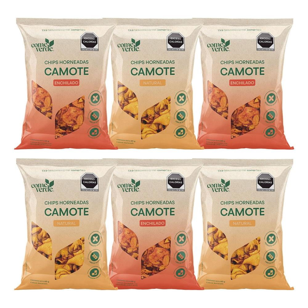 Botana Come Verde 6 Pack Camote | Walmart en línea