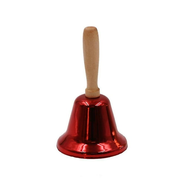 Super Loud Solid Hand Call Bell Wooden Handle Christmas Hand Call Bell ...