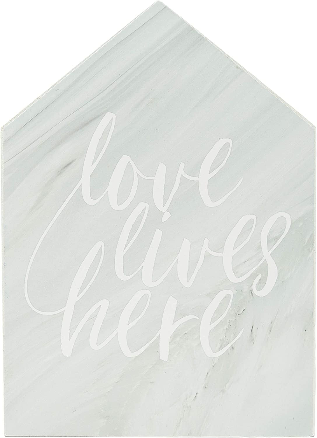 7x5 Wooden Painted House Sign Love Lives Here - Walmart.com