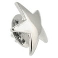 PinMart's Classic Shiny Silver Star Lapel Pin Employee Student ...
