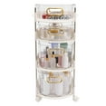 Utility Rolling Makeup Carts with 4-Drawers and Wheels, Modern 4-Tier ...