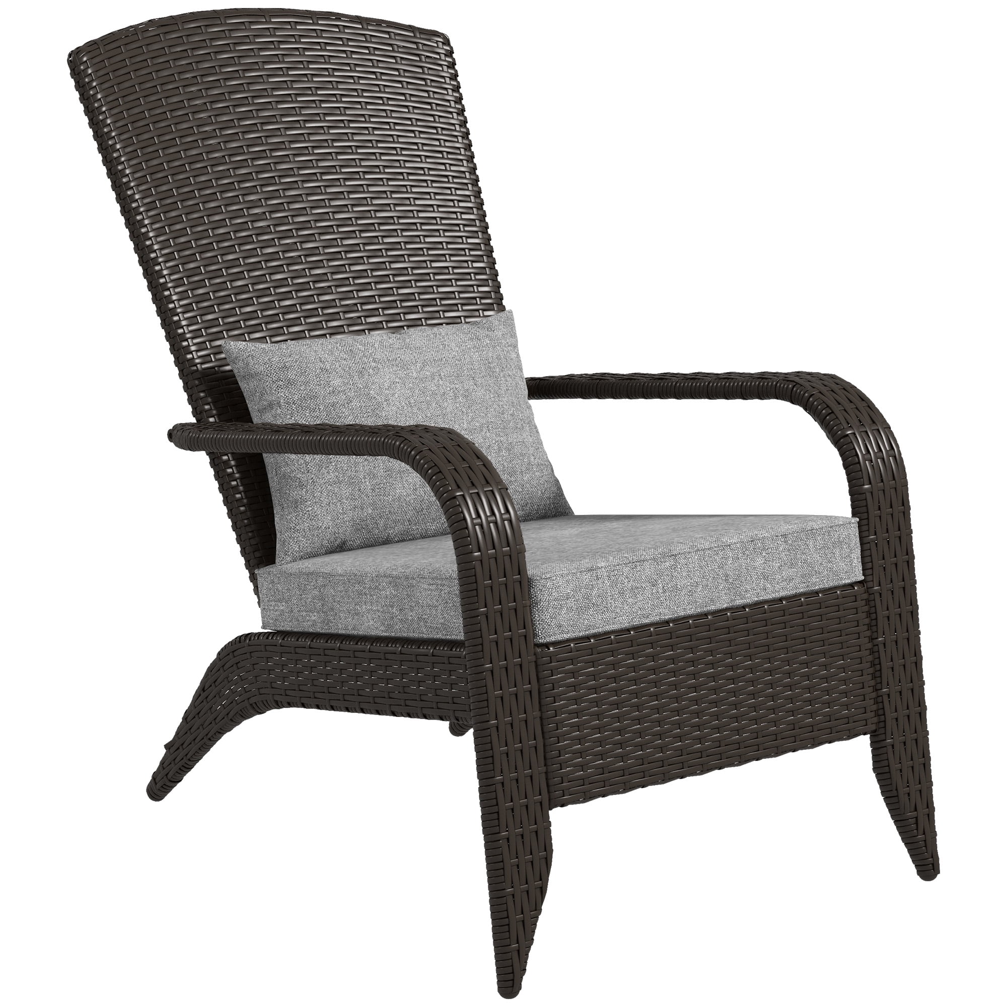 Click here for Outsunny Rattan Adirondack Chair Wicker Fire Pit C... prices