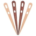 Qiysamall 4-Piece Wooden Knitting Needles Set for Sweaters, Scarves ...