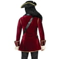 Leg Avenue Men's Pirate Captain Halloween Costume, Red, Small - Walmart.com