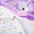Aikeke Cartoon Unicorn Duvet Cover King, Magical Floral Horse King ...