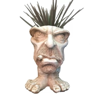 Homestyles Antique White Uncle Nate the Muggly Face Humorous Statue ...