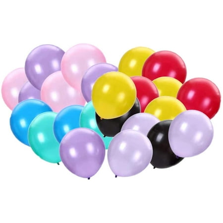Assorted Color Balloons, Party Latex Balloons, Shiny Latex Multicolor ...