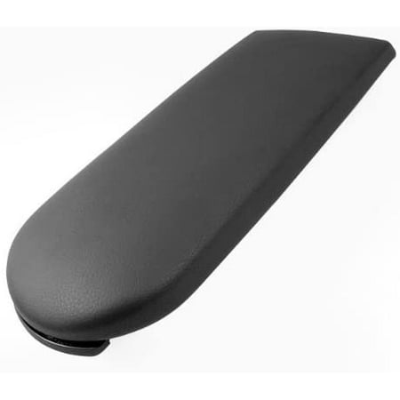 Black Leather Center Console Armrest Covers Caps with Latch Lip for ...