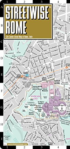 Pre-Owned Streetwise Rome Map - Laminated City Center Street Map of ...