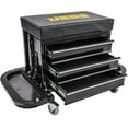 JEGS Magnetic Tool Trays Tool Box Stool, Black with JEGS Logo - Walmart.com
