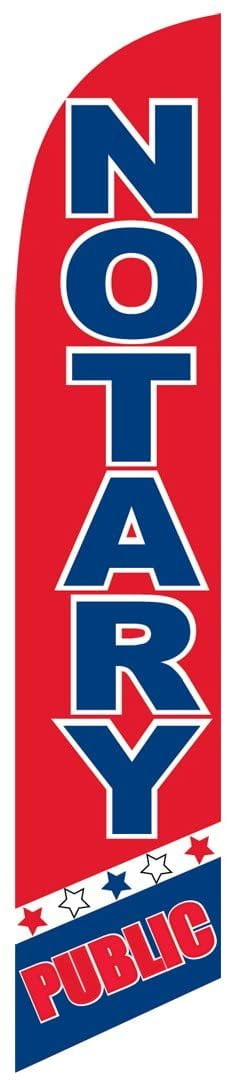 Notary Public Feather Banner Swooper Flag, Replacement Flag - Walmart.com