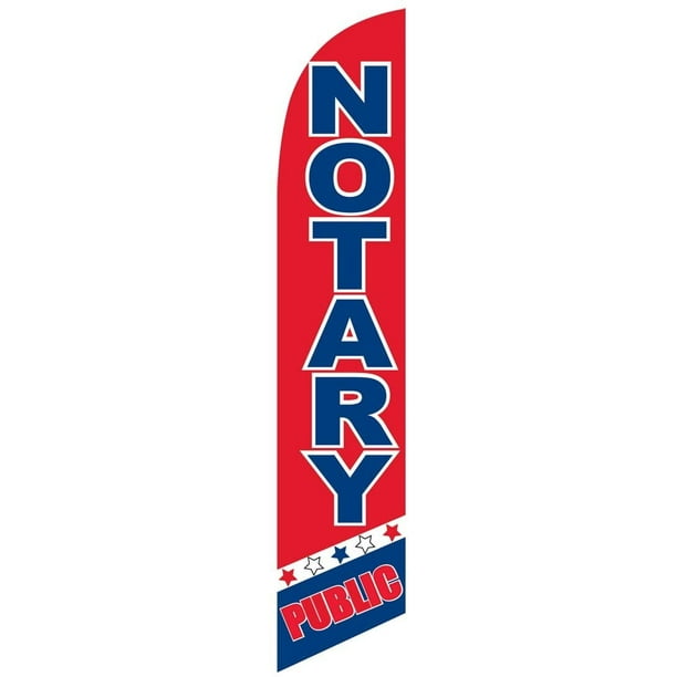 Notary Public Feather Banner Swooper Flag, Replacement Flag - Walmart.com