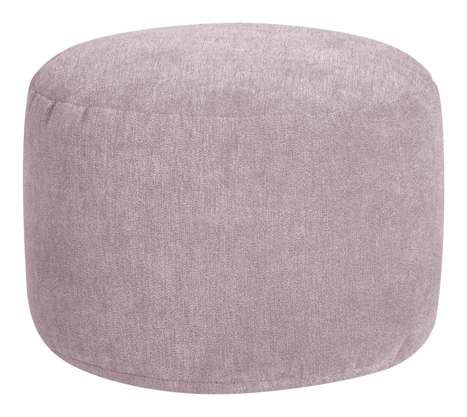 Gouchee Home Dotcom Alfa Round Pink Pouf – Soft Velour Bean-Filled ...