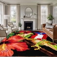 Puerto Rico Flag Washable Rug 8x10 Area Rug for Living Room Bedroom Non ...