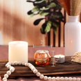 24 Pcs Burnt Orange Candle Holders- Mercury Glass Candle Holders for or ...