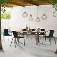 ELPOSUN Outdoor Dining Chairs, Stackable Wicker Bistro Chairs, Rattan ...