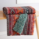 Levtex Home - Vista - Throw - Tribal Rug - Orange, Green, Red, Black ...