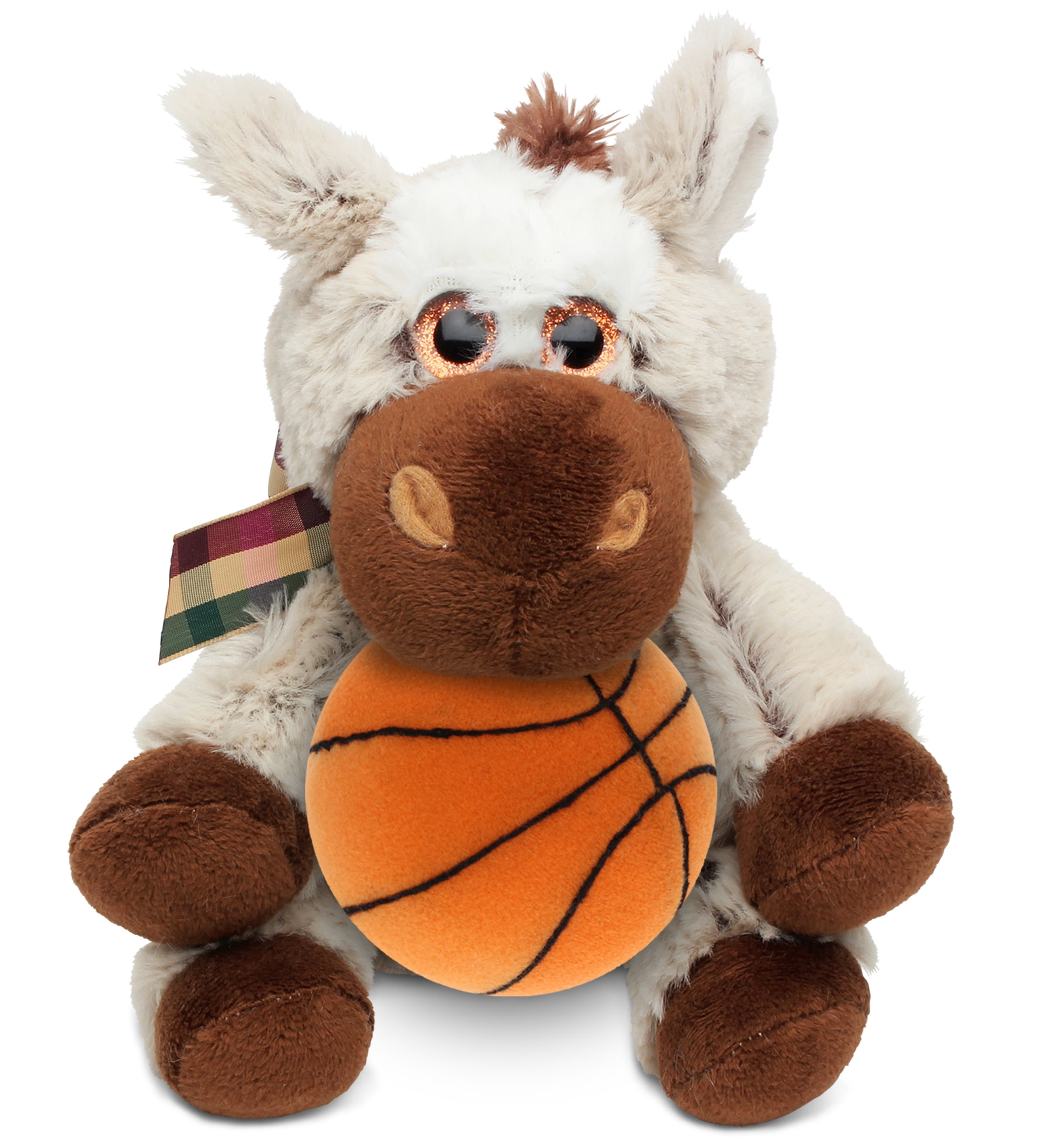 DolliBu Donkey Stuffed Animal with Basketball Plush - Soft Huggable ...