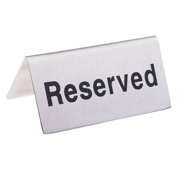 Rustic Reserved Table Tent Sign for Reserving Seats for Wedding ...