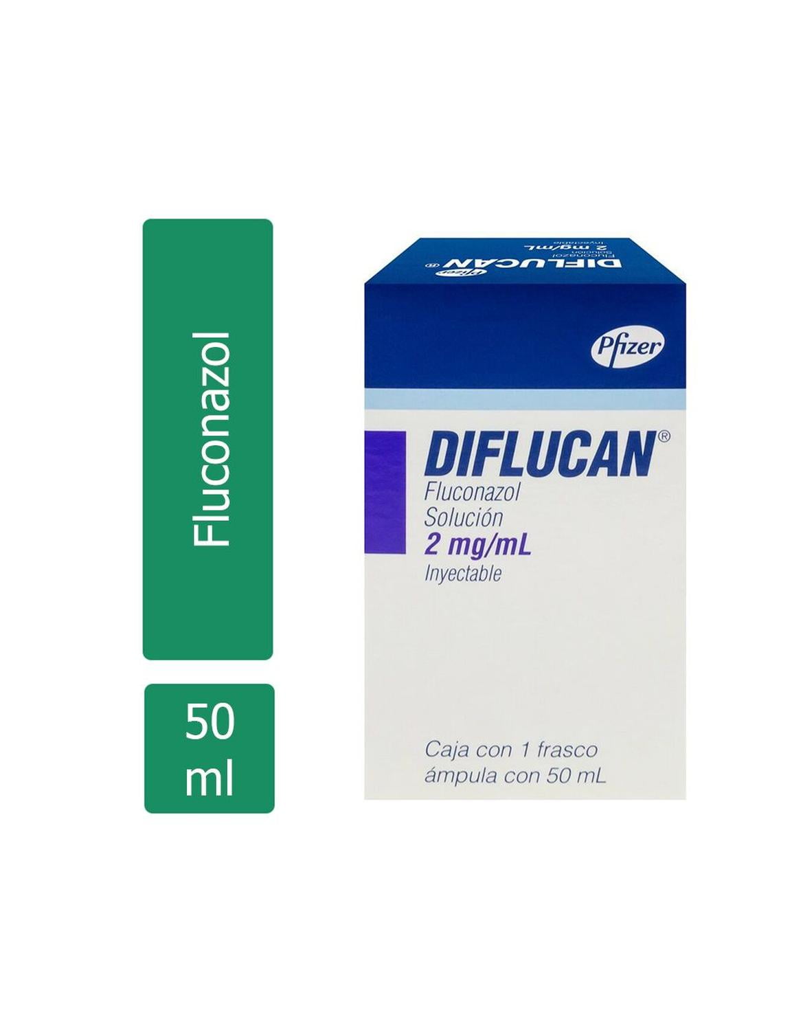 Diflucan 2 mg/ ml solución inyectable 1 frasco ámpula de 50 ml ...