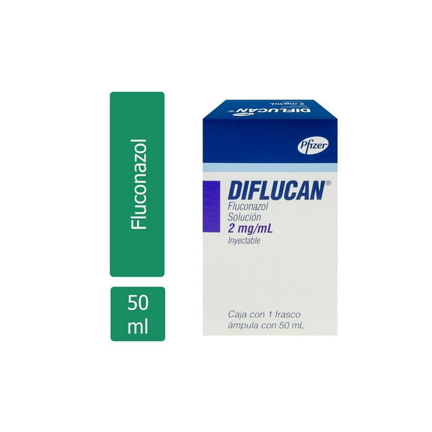 Diflucan 2 mg/ ml solución inyectable 1 frasco ámpula de 50 ml ...