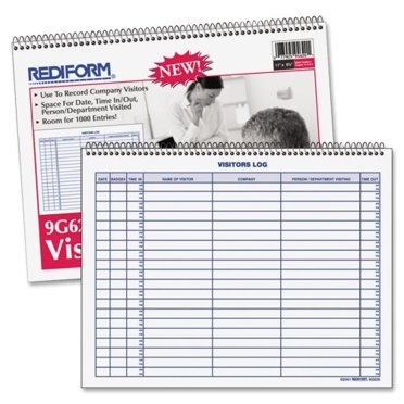 TOPS Voice Mail Log Book, 8 1/2 X 8-1/4, 1,400-Message Book -TOP44165 ...