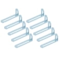 10Pcs Heavy Duty 90 Degree Right Angles Steel Brackets L Shaped Fixer ...