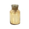 DecMode 7", 6", 5"H Gold Glass Handmade Decorative Jars, 3-Pieces ...