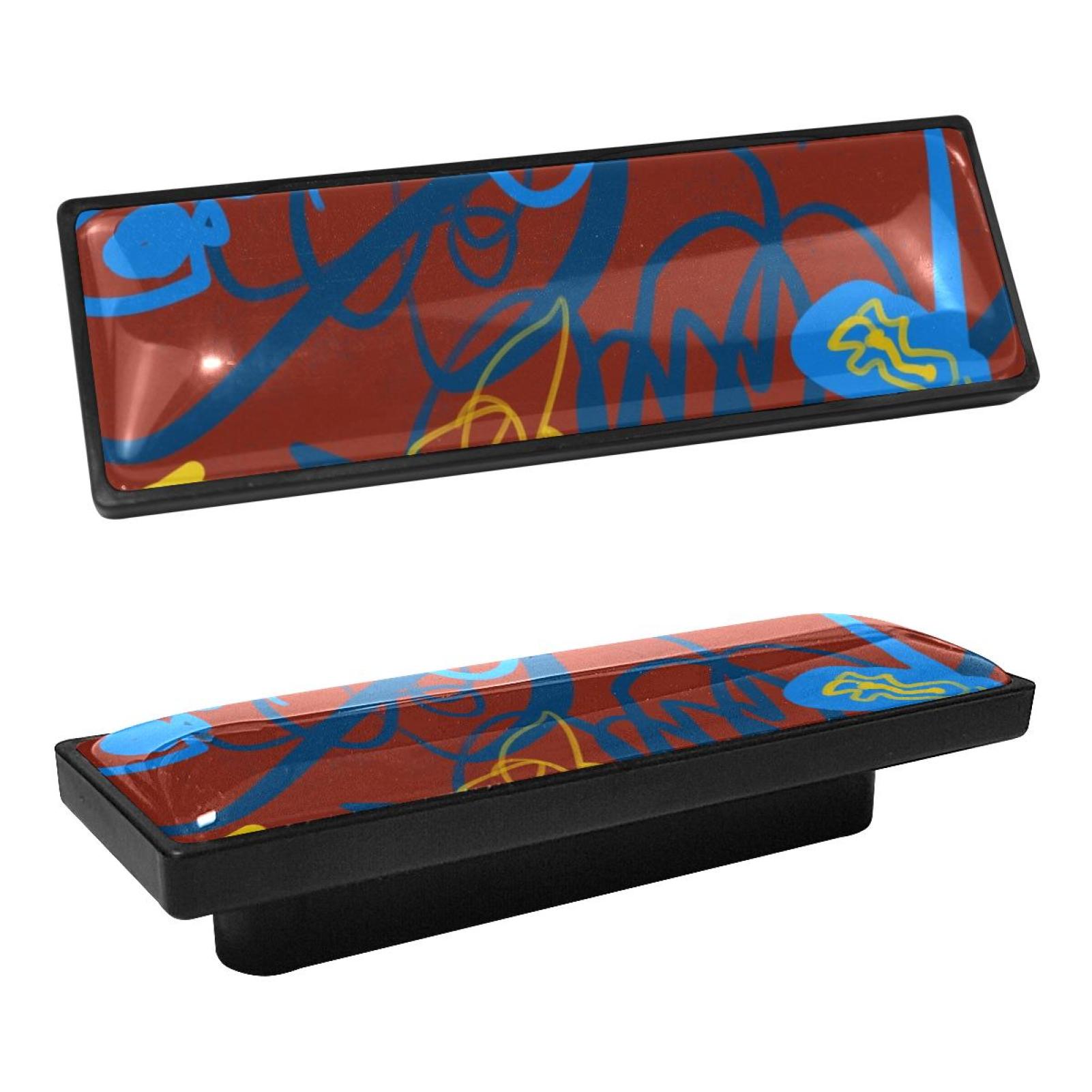 4 Pcs Rectangle Cabinet Handle Cupboard Knob Drawer Pulls Handle ...