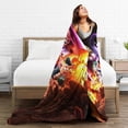 Dragon Ball Throw Blanket Kids Plush Blanket Ultra-Soft Micro Flannel ...