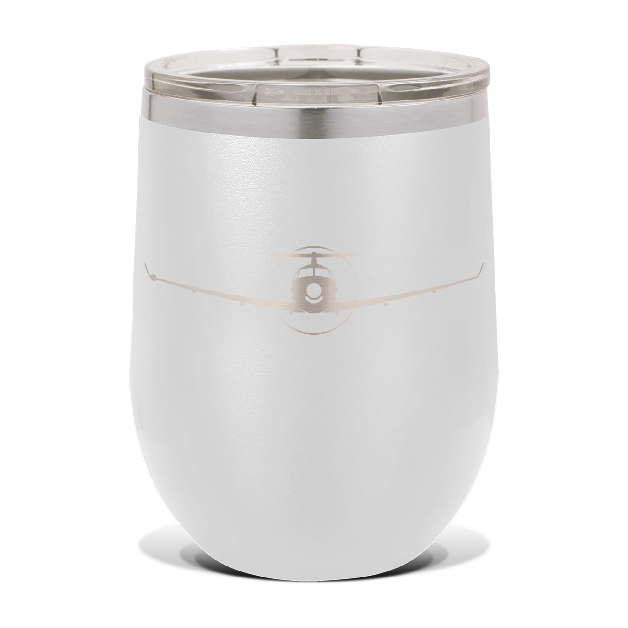 PC-12 U-28A Wine Tumbler 12 oz - Laser Engraved - Polar Camel - Stainess Steel - Vacuum ...