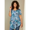 Roamans Womens Plus Size Swing Ultra Femme Tunic 22 24 Copper Red
