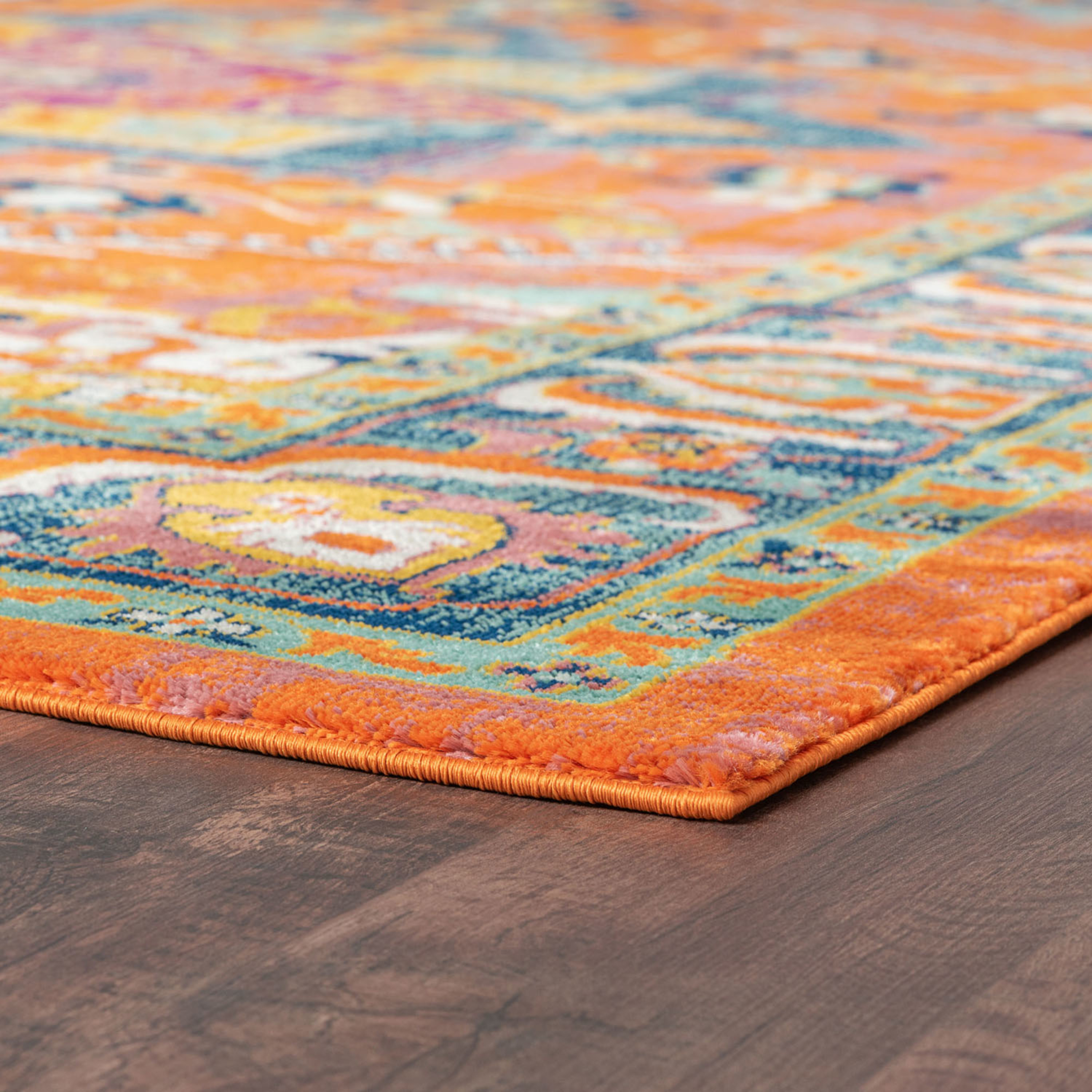 Transitional 2x8 Area Rug 2 3 X 7 6 Oriental Orange Navy Indoor Transitional 2x8 Area Rug 2 3 X 7 6 Oriental Orange Navy Indoor