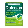 Dulcolax Bisacodyl Stimulant Laxative Pills for Overnight Constipation ...