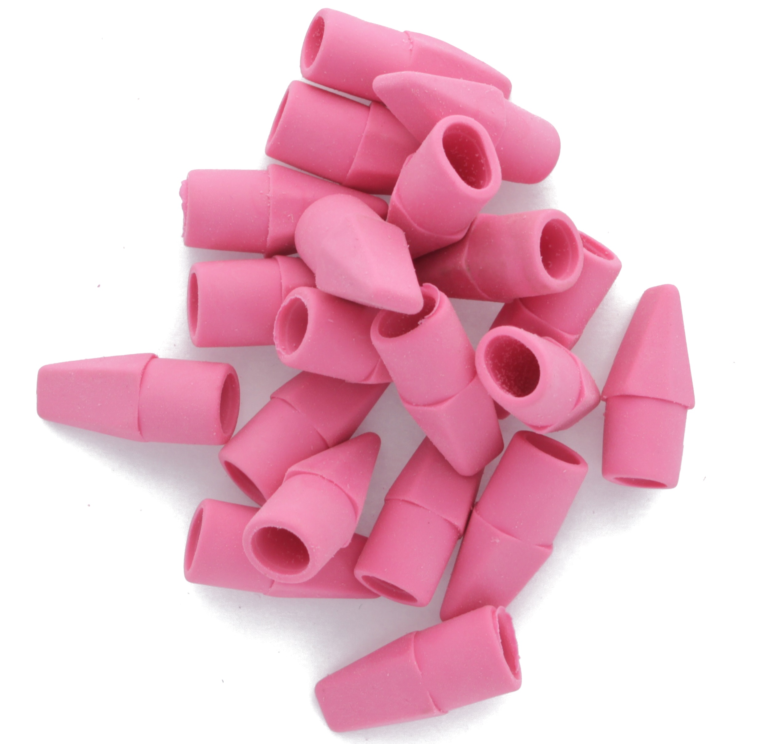 Emraw Pencil Top Erasers, Chisel Shaped Cap Pink 50 Pack - Walmart.com