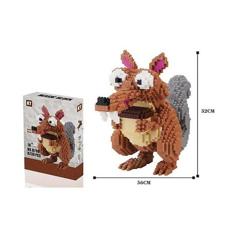 Scrat Magic Blocks Ice Age Squirrel Acorn Figure Mini Connection Bricks ...