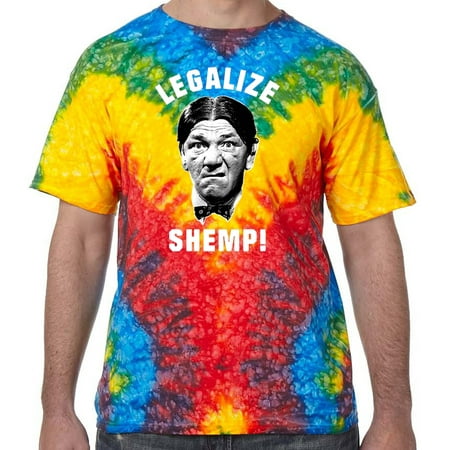 Three 3 Stooges Legalize Shemp Tie Dye T-shirt, Woodstock, Adult Large ...