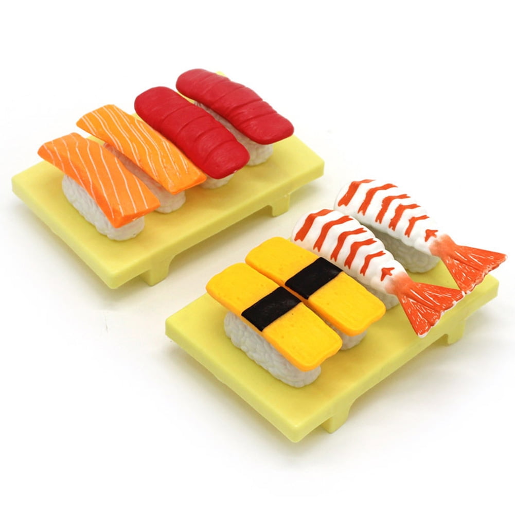 Buy VERMON Simulation Sushi Food Cuisine Set Model Pretend Play Kitchen ...
