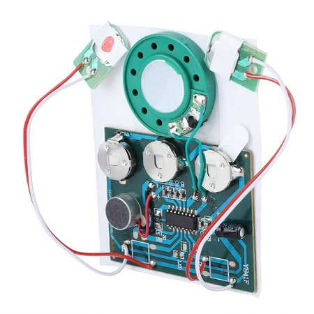 WALFRONT 30s Recordable Music Sound Voice Module Chip 0.5W with Button ...