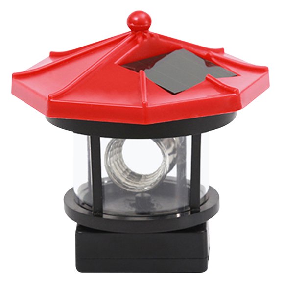 Solar Lighthouse Rotating Beacon