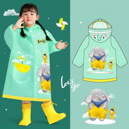 Children'S Raincoats, Cartoon Kids Rain Jacket,Boys and Girls Rain ...