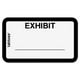Tabbies Color-coded Legal Exhibit Labels 1.62" x 1" Length - White ...